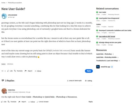 New User Guide Adobe Support Community 12191758