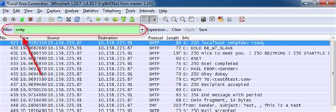 troubleshooting sending emails using wireshark schneider electric