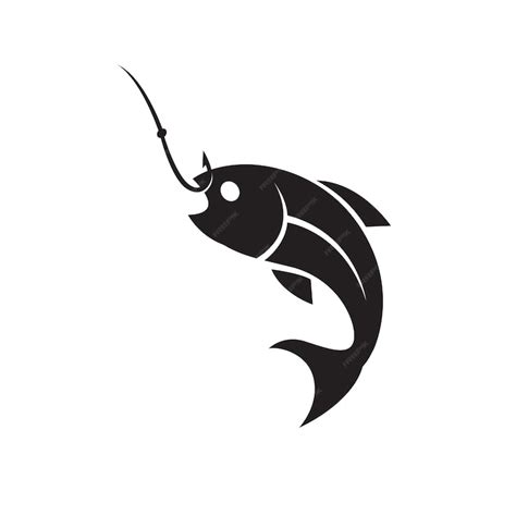 Premium Vector Fishing Hook And Fish
