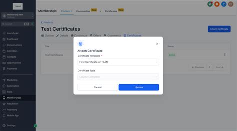Feature Update Certificates On Course Completion Last CRM
