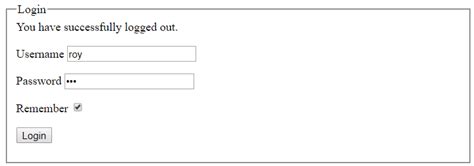 Jsp Servlet Login Logout With Remember Me Roy Tutorials