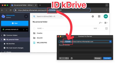 🚀 connect to kdrive via webdav infomaniak