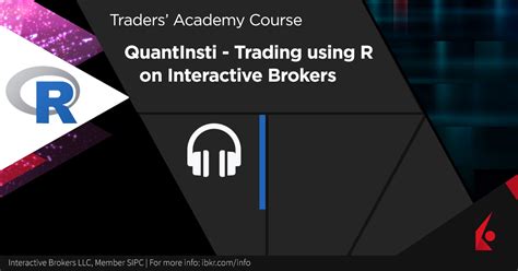 Ibkr Traders Academy Trading With R