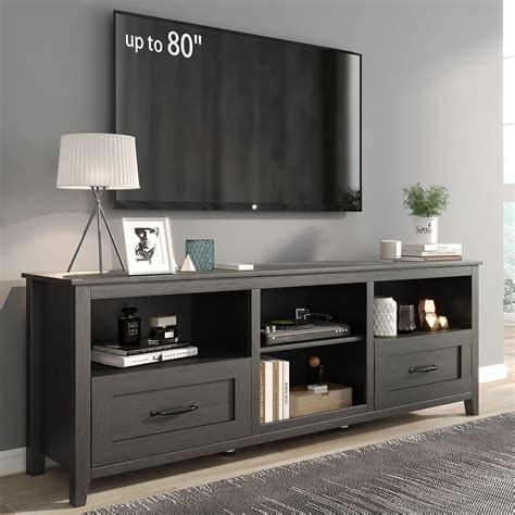 Saintcy Tv Stand For Tvs Up To 80 Large Television Stands