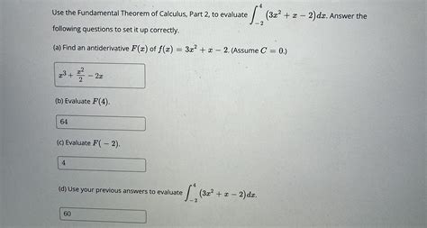 solved use the fundamental theorem of calculus part 2 to