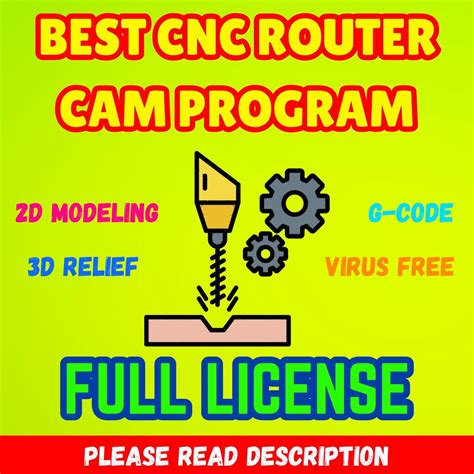 Cnc Cam Program For Cnc Router Users G Code Program Read Description