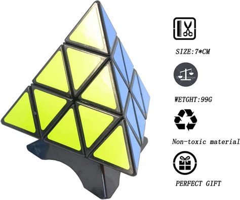 Toyess Pyramid Triangle Puzzle Cube Pyraminx Speed Cube Brain Teasers Toys Christmas Stocking