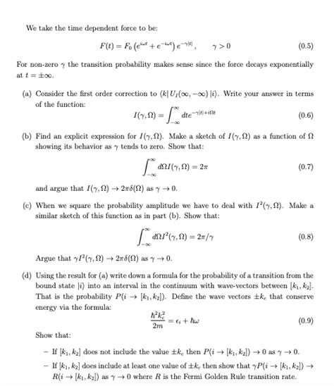 Problem Transition Probability And Transition Rate Chegg