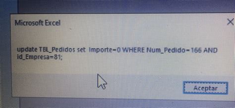 Visual Basic Para Aplicaciones Error Entre VBA Y SQL Server