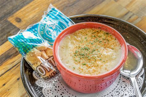 Clam Chowder Menu The Quarterdeck Seafood Bar And Grill Seafood