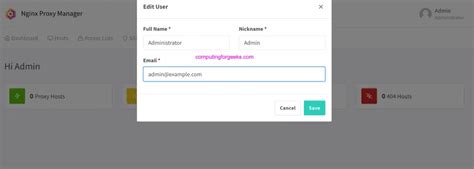 How To Run Nginx Proxy Manager In Docker Container ComputingForGeeks