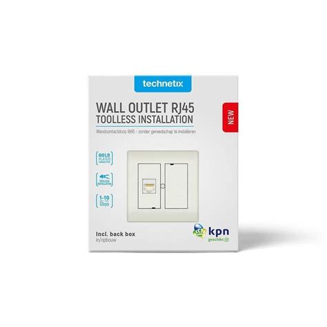 Iptv Wall Outlet Rj45 Female Toolless Installation Videotronics E Store