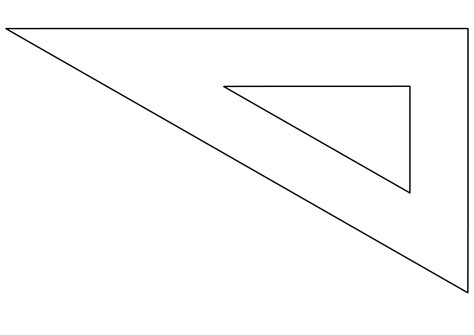 Shape Of Triangle Ruler Free Printable Papercraft Templates