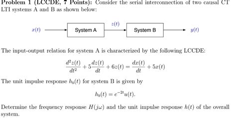 Solved Problem 1 Lccde 7 Points Consider The Serial