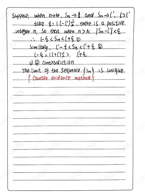 solved 3 prove that a given sequence s n cannot converge to two