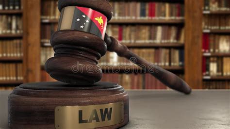 Papua New Guinea Flag On Judge Gavel Or Hammer In Court With Word Law Animation Stock Video Papua New Guinea Flag On Judge Gavel Or Hammer In Court With Word Law Animation Stock Video