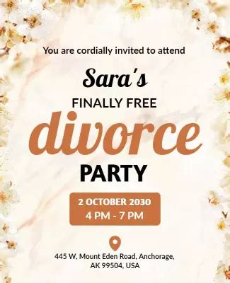 Divorce Poster Template Photoadking