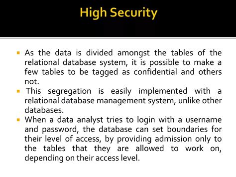 Advantages And Disadvantages Of Relational Databases Pptx Databases
