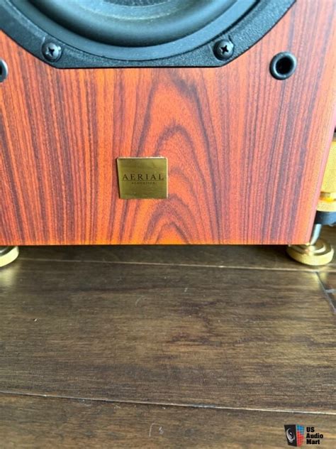 Aerial Acoustics Model 9s In Rose Wood With Aerial Acoustics Stands