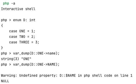 [php8 2] support for fetching property of enums in const expressions · issue 6613 · php cs