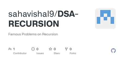 GitHub Sahavishal DSA RECURSION Famous Problems On Recursion