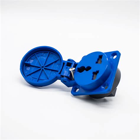 Elecbee Industrial Connector Socket 3p 10a 220v 250v 2p E 6h Ip44 Panel