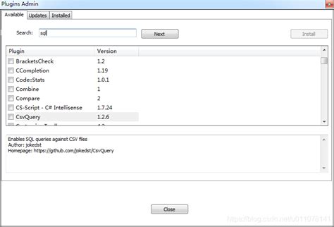 安装sql插件 xia sql插件安装 csdn博客