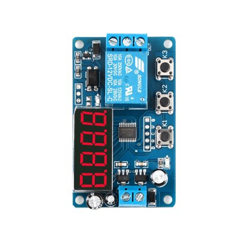 Aideepen Relay Module Switch Trigger Time Delay Circuit Timer Cycle Adjustable DC 12V LED