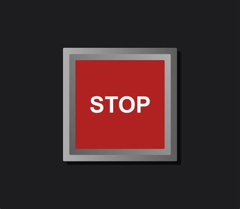 정지 신호 프리미엄 벡터