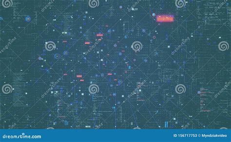 Digital Code Background Loop Fly Through Abstract 3d Rendering Of A Scientific Technology Data