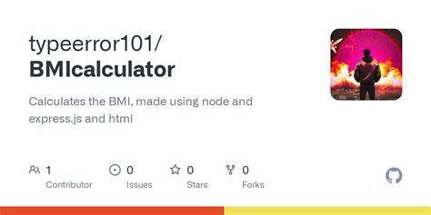 github typeerror101 bmicalculator calculates the bmi made using