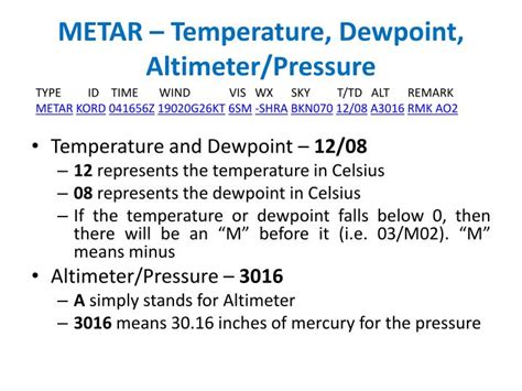 PPT Lab 2 METAR Decoding And Station Observations PowerPoint Presentation ID 1840658