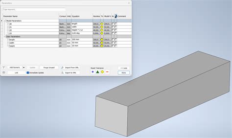 Autodesk Inventor I Logic Rule Parameters To Create Concept Models Using A Form Micrographics