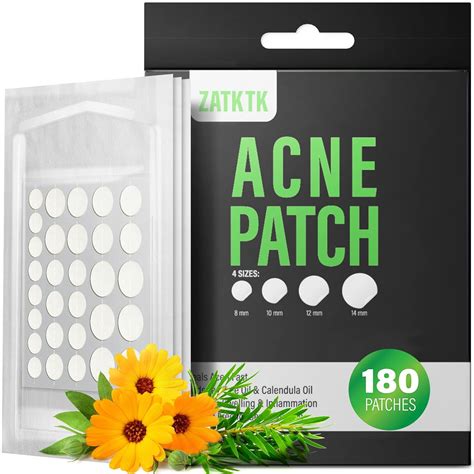 Acne Pimple Patch 180 Counts 4 Sizes Invisible Hydrocolloid Acne