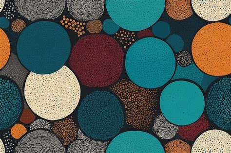 Premium Photo Trendy Seamless Pattern Stippled Circles Texture Vector