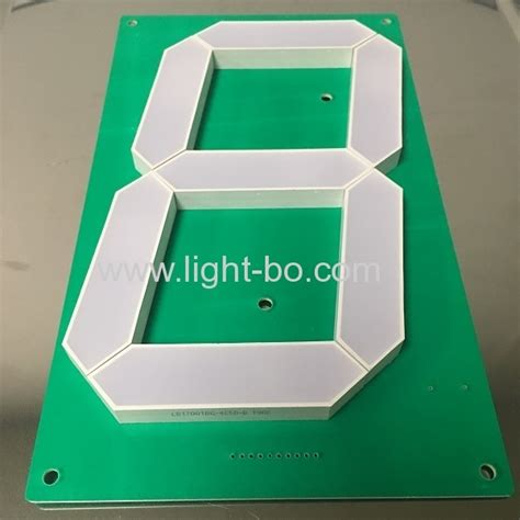 Customized 7inch Pure Green Large Size 7 Segment Led Display For Wall Clock Manufacturers And