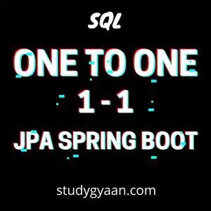 One To One Relationship In JPA Spring Boot