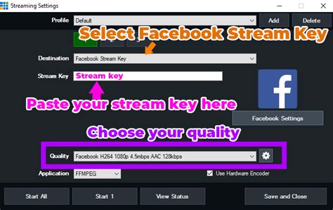 Streaming to Facebook Live Using Facebook Stream Key or Custom RTMP | vMix