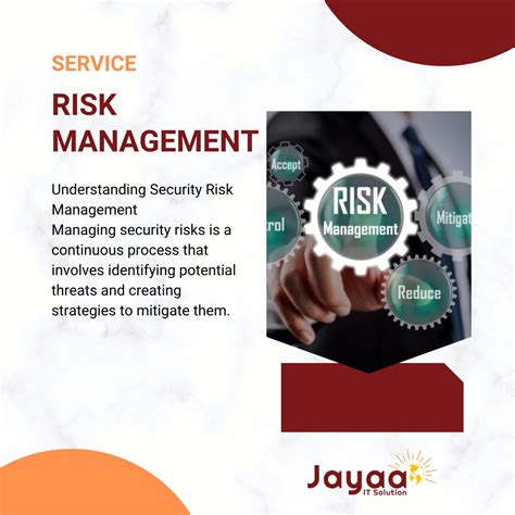 Jayaa It Solution On Linkedin Understanding Security Risk Management Managing Security Risks Is A…