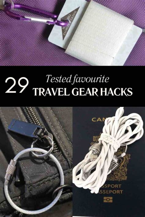 29 Tested Favourite Travel Gear Hacks