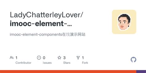 Github Ladychatterleyloverimooc Element Components Web Imooc