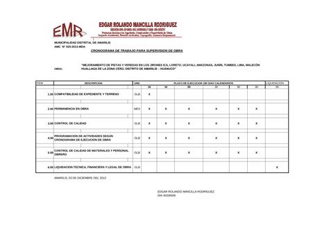 Pdf Cronograma Supervision Dokumen Tips