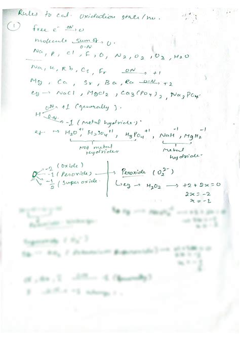Solution Calculating Oxidation Number Redox Studypool