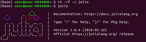 Uninstalling Julia Completely General Usage Julia Programming Language