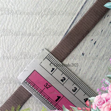 Per 3 Meter B10 Bahan Tali Bh Karet Bra Polos Lebar 1cm Lazada