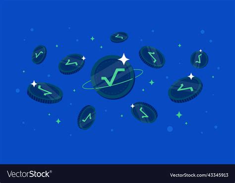 e radix exrd coins falling from the sky royalty free vector