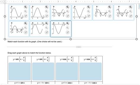 solved match each function with its graph one choice will