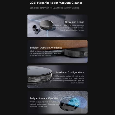 Jual 360 Robot Vacuum Cleaner S10 Built In Triple Eye Lidar 3d Vision