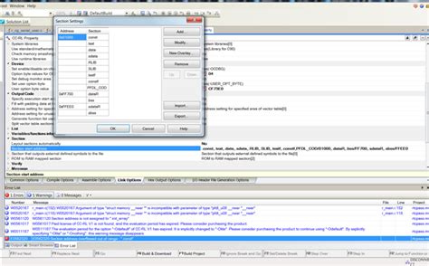 R F AA CS CC RL Error E Section Address Overflowed Out Of Range Textf Forum