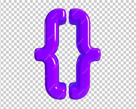Premium Psd Code Css Purple Icon 3d Render